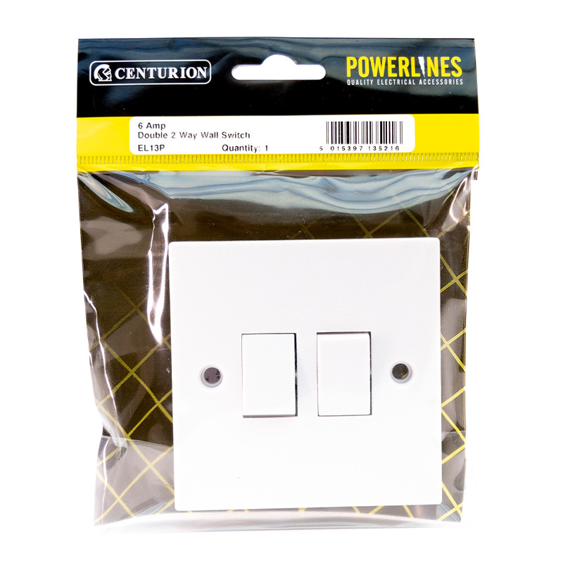 Centurion - 10 Amp Double 2 Way Wall Switch