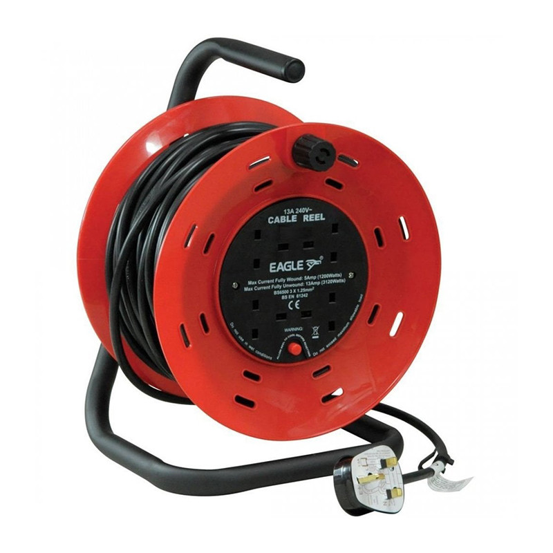Centurion - 50m 4 Gang Open Drum Cable Reel