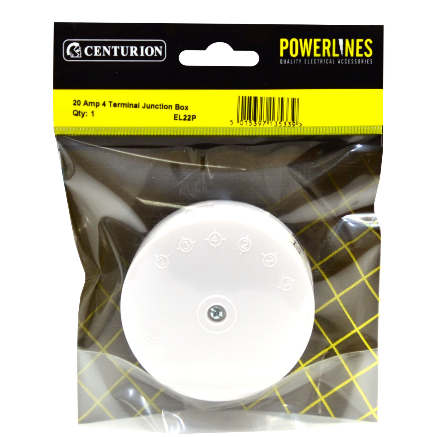 Centurion - 20 Amp 4 Way Terminal Junction Box