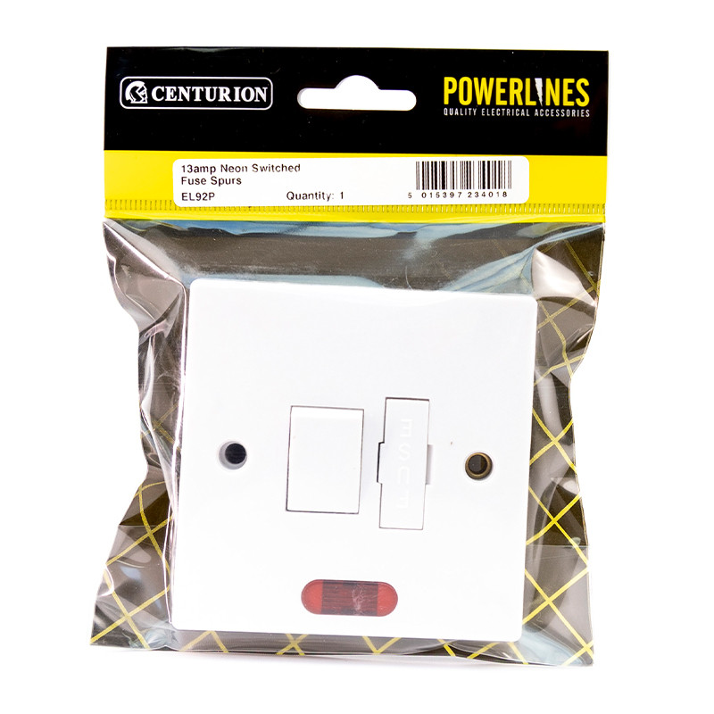 Centurion - 13 Amp Switched Fused Spur with Neon, EL92P