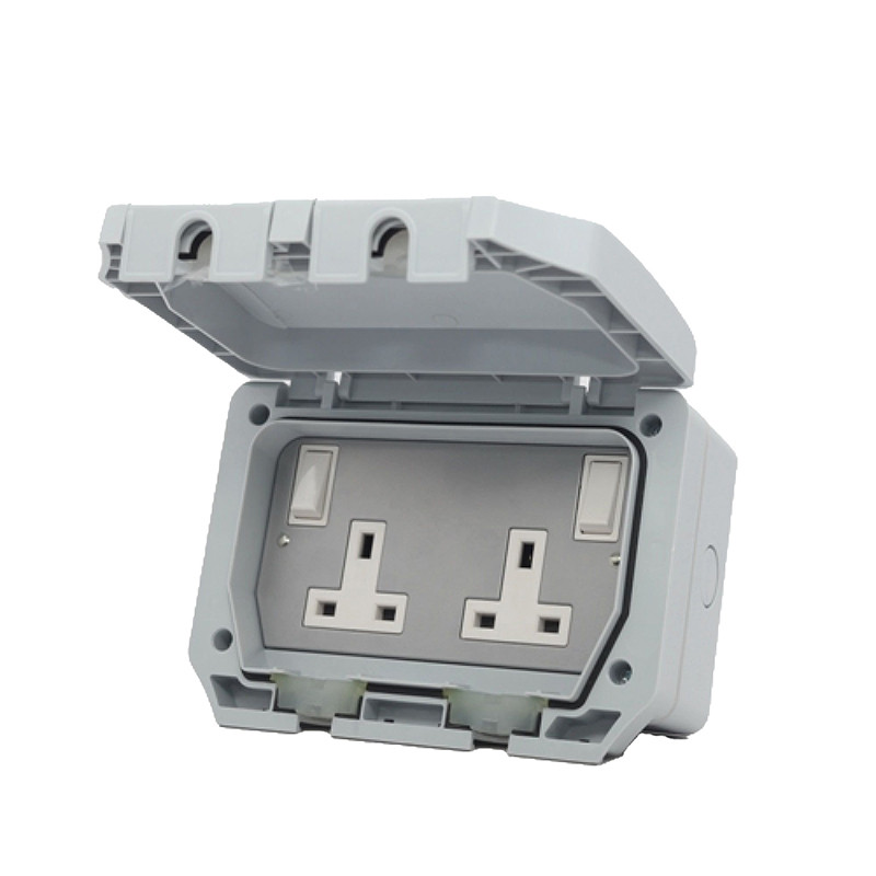 Centurion - Outdoor IP66 Switched Socket - 2 Gang