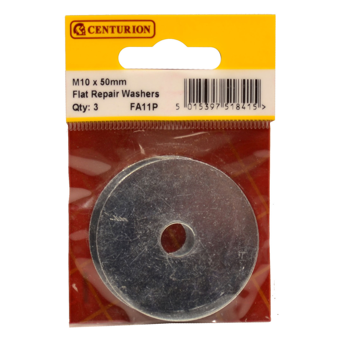 Centurion - Steel Flat Repair Washers, M10 x 50mm, Zinc Plated