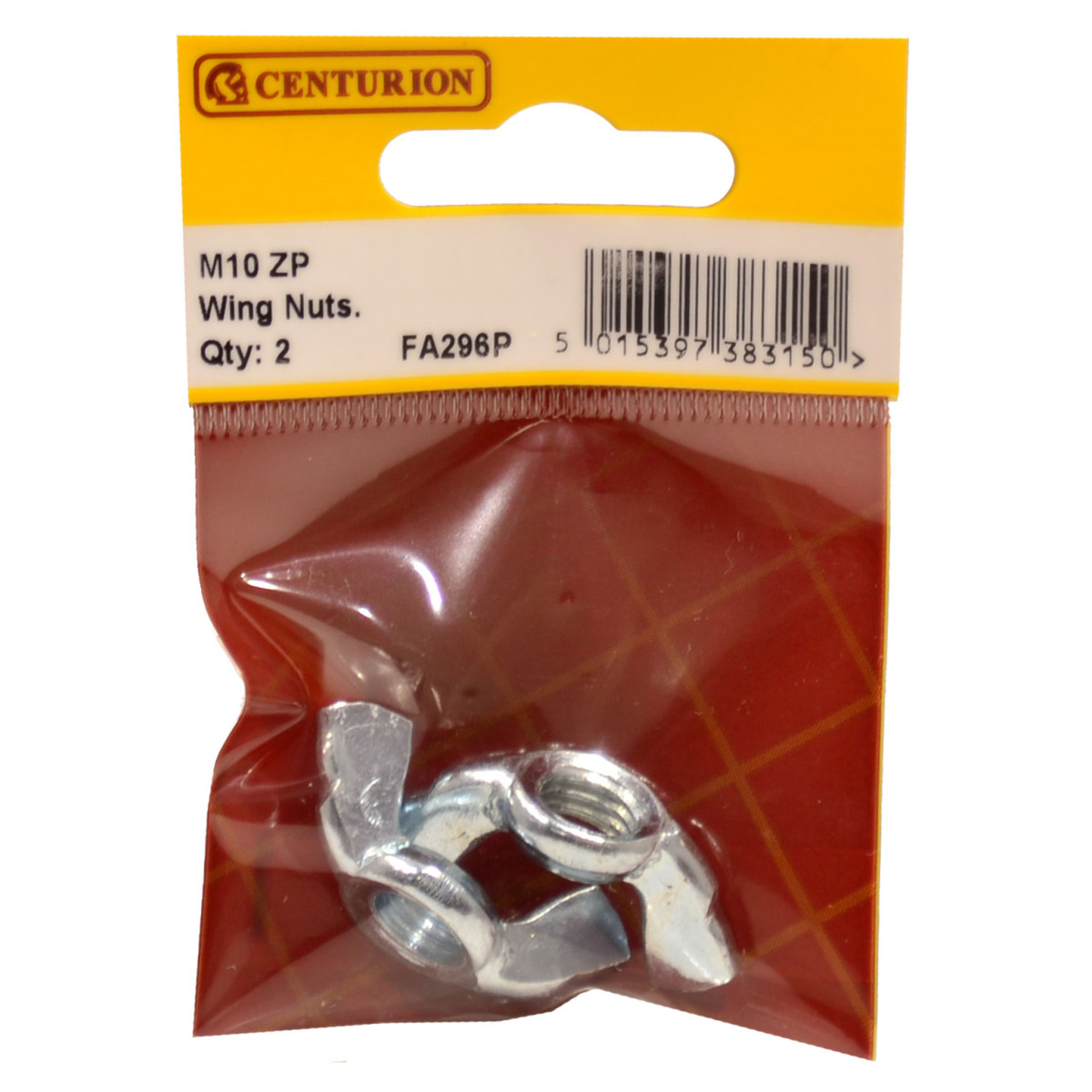 Centurion - M10 ZP Wing Nuts (Pack of 2) FA296P