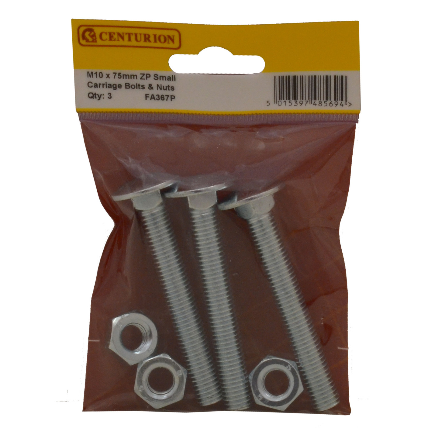 Centurion - Cup Square Carriage Bolts and Nuts, FA367P