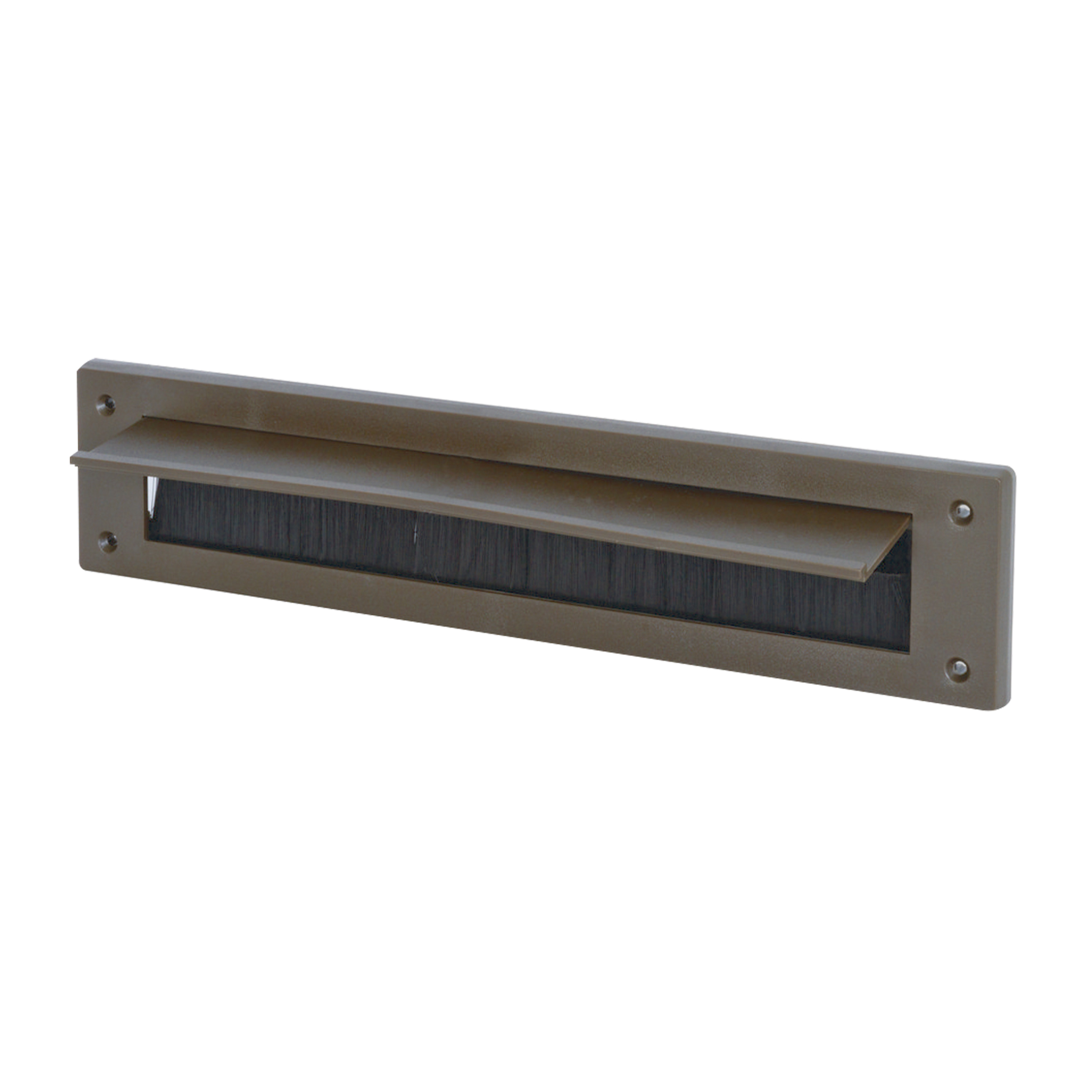 Centurion - Warmseal Letterbox Draught Excluder With Flap, Brown, 43mm ...
