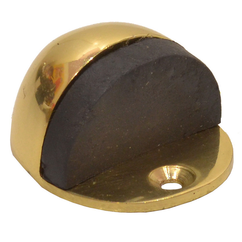 Centurion - 35mm (1 3/8") PB Oval Shield Door Stop GI77L