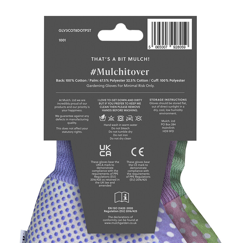 Centurion - Mulch 'Garden Party' Gardening Gloves Size Medium - 3 Pairs ...