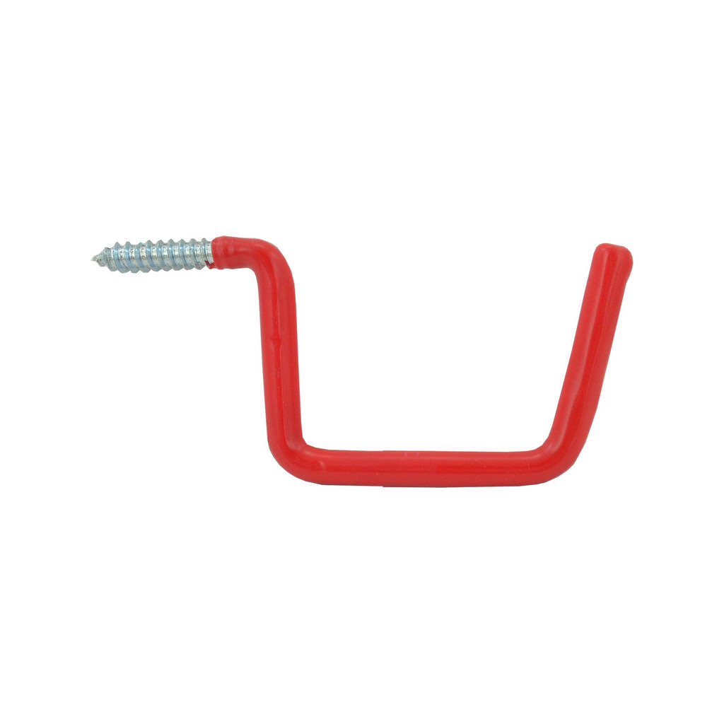 Centurion - Square Hook, 90mm, Red PVC, HE138L