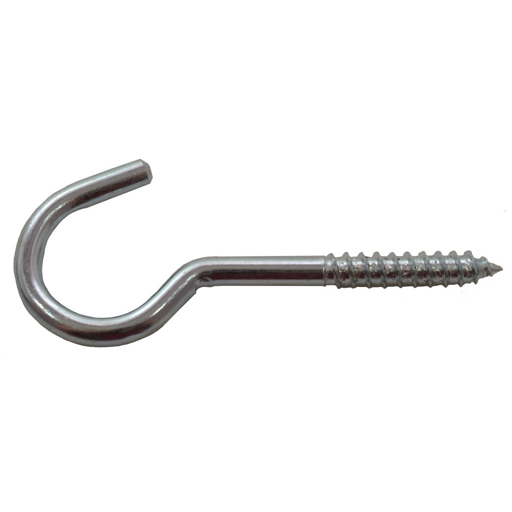 Centurion - 80mm x 12mm ZP Steel Screw Hooks HE53L