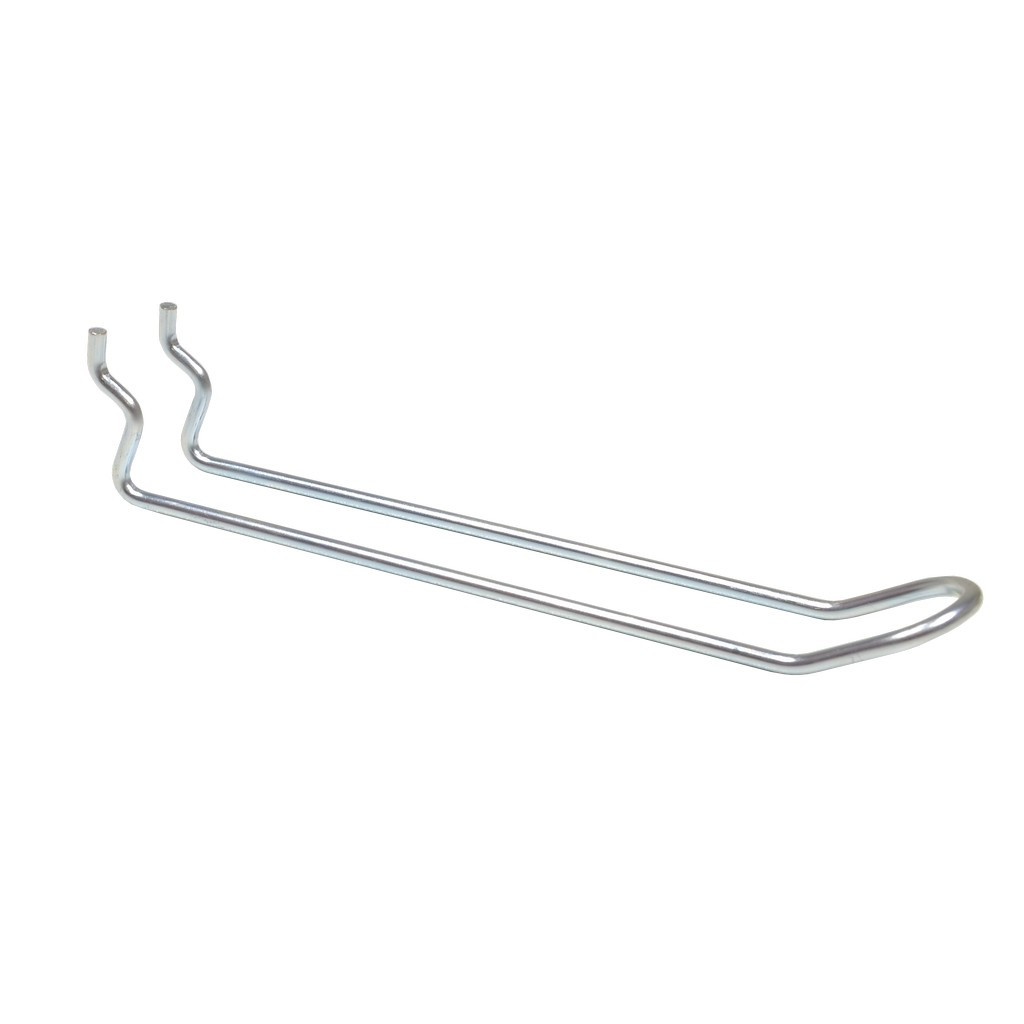 Centurion - Medium Duty Double Euroslot Pegboard Hook, 150mm, Zinc Plated