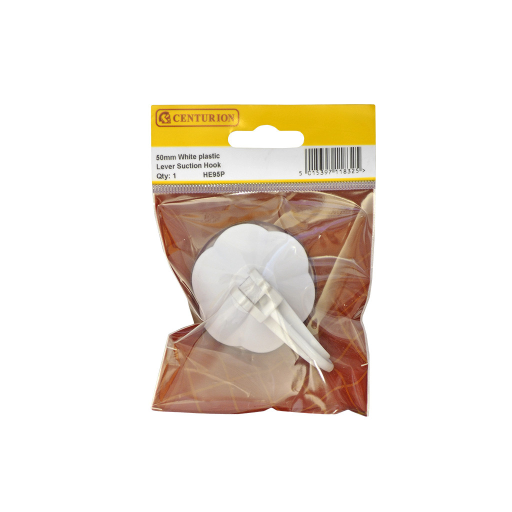 Centurion - Lever Suction Hook, 50mm, White