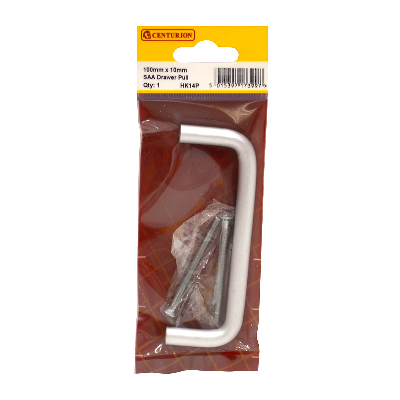 Centurion - 100mm x 10mm (4" x 3/8") SAA Drawer Pull HK14P