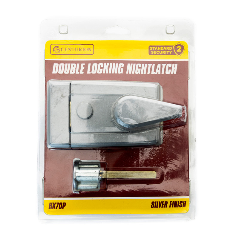Centurion - Double Locking Night latch, Silver-Polished Chrome Plated ...