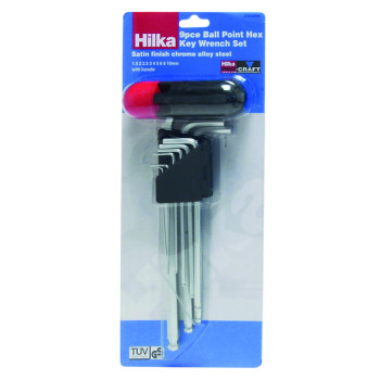 Centurion - Hilka 9 Pce Hex Keys Satin (21212502), HX23P