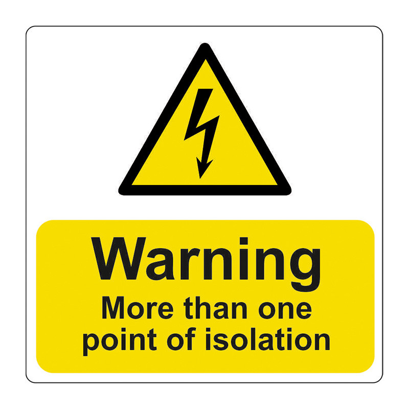 Centurion - Warning more than one point of isolation - Pack of 5 1.2mm ...