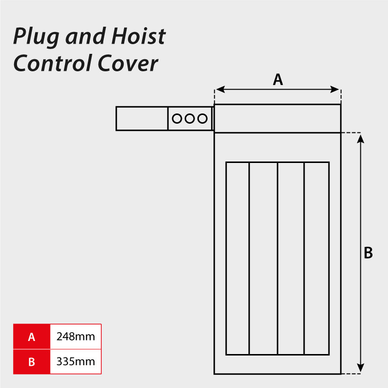 Centurion - Plug & Hoist Control Cover (335m x 248mm)