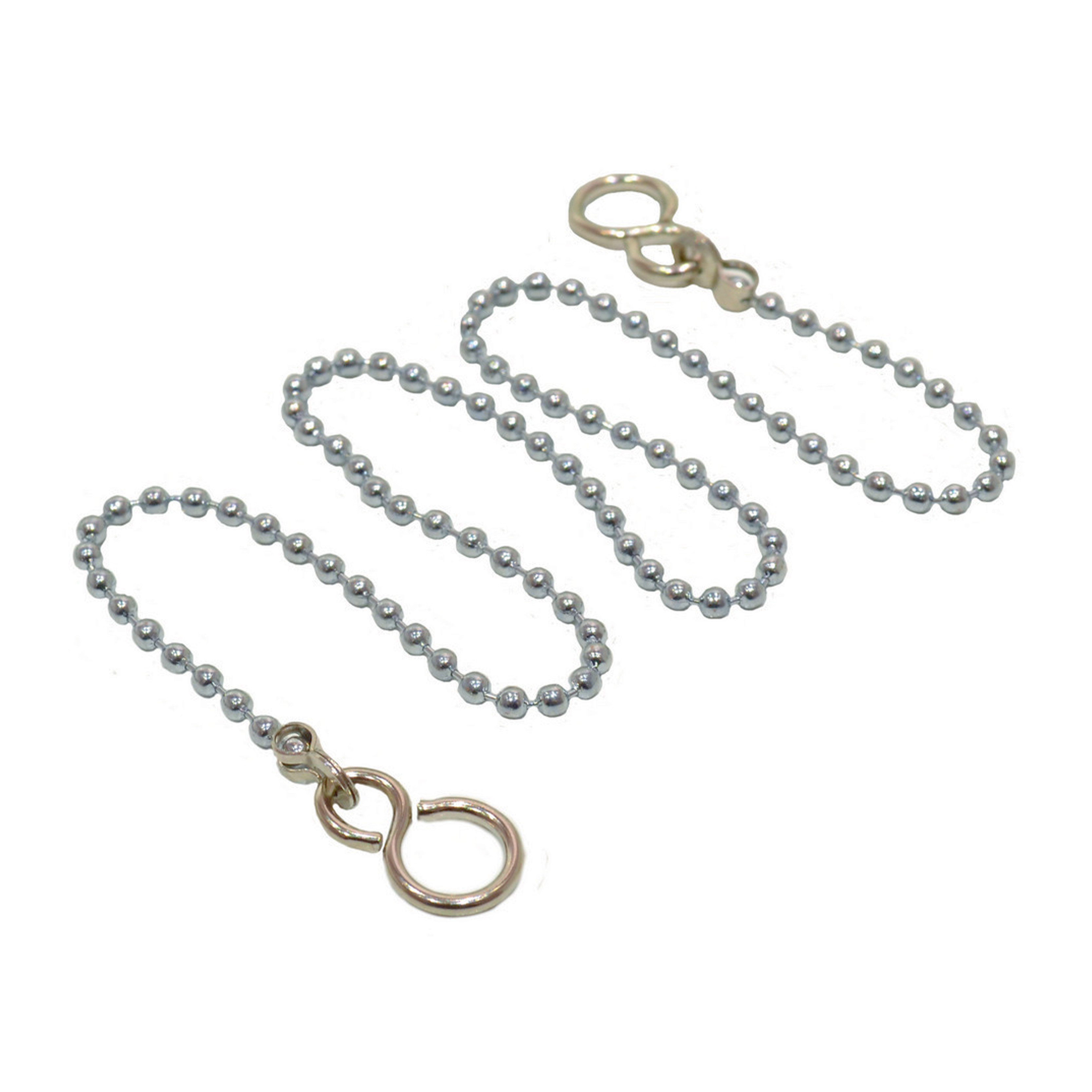 Centurion - Sink Ball Chain With Hooks, Chrome Plated, 300mm, No.6