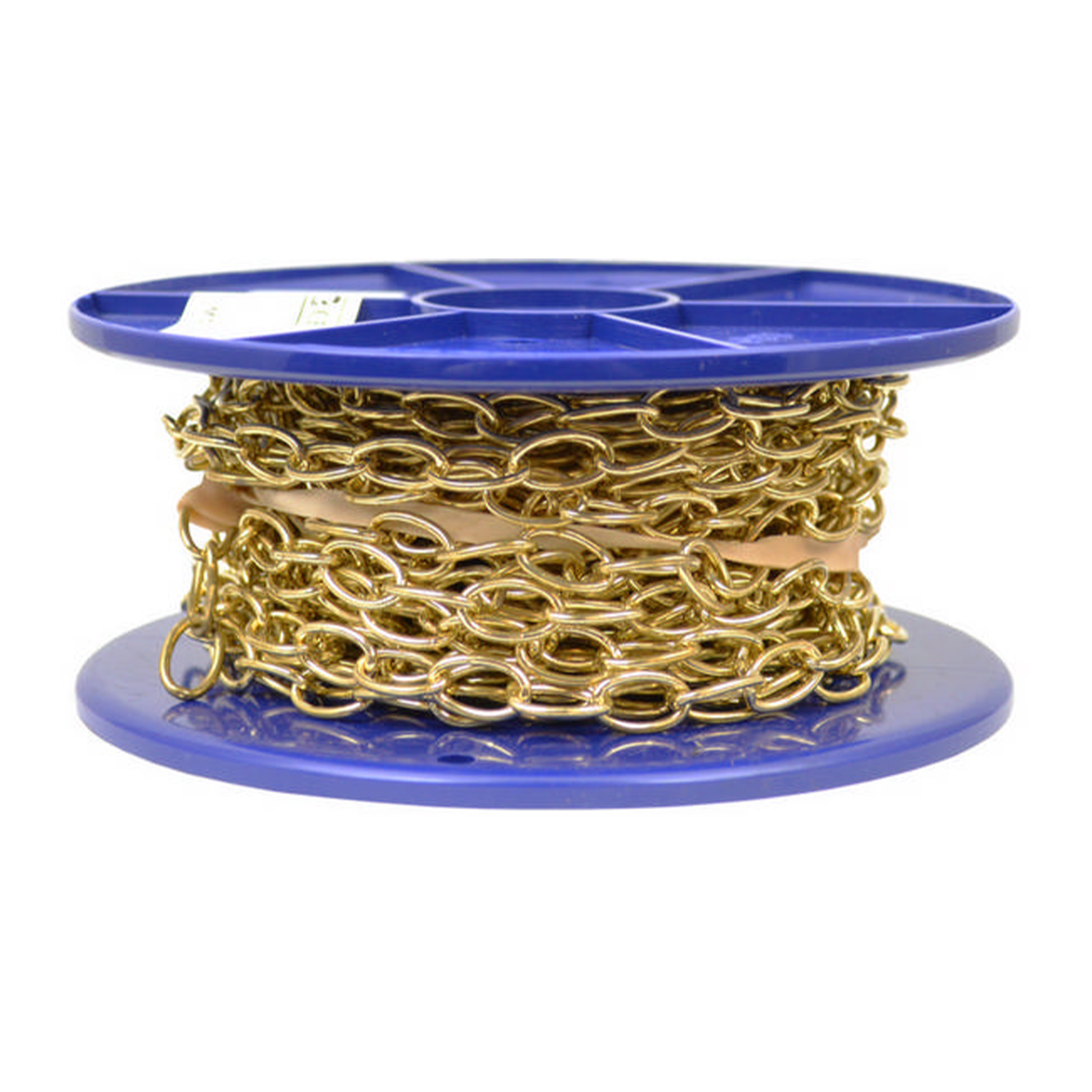 Centurion - Solid Brass Oval Link Chain, Polished Brass, 10mm x 1.6mm ...