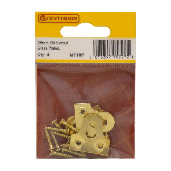 Centurion - 25mm EB Slotted Glass Plate (Pack of 4) MF18P