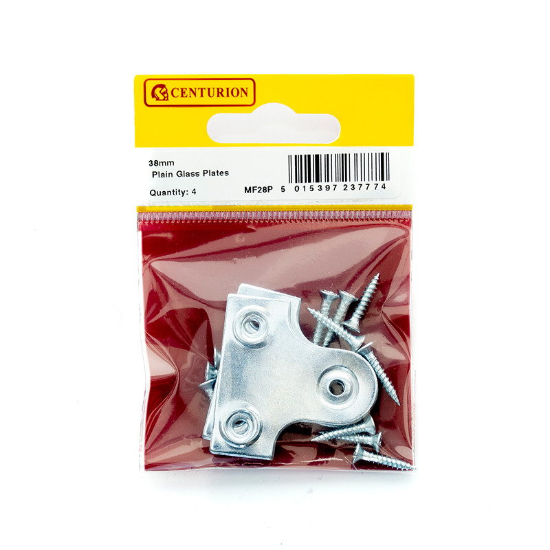 Centurion - 38mm NP Plain Glass Plate (Pack of 4) MF28P