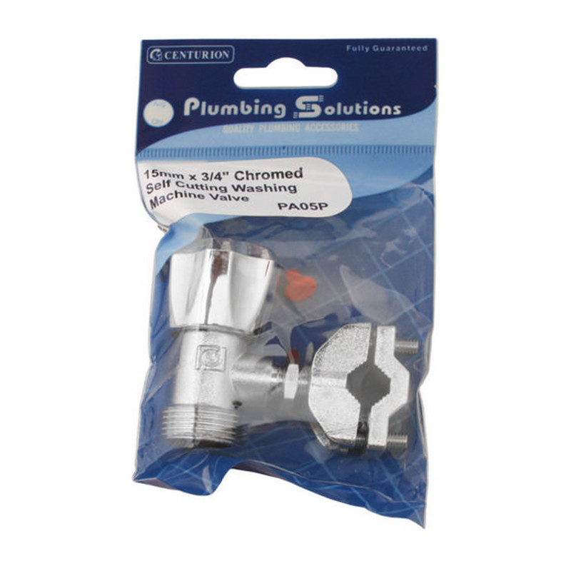 Centurion - Self Cutting Appliance Stop Valves, 15mm x 3/4" CP