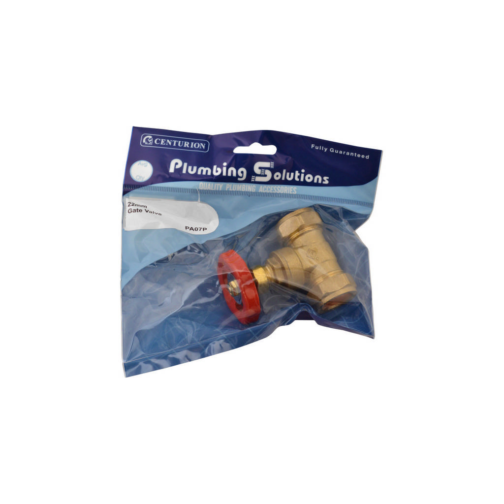 Centurion - Brass Gate Valves, 22mm C x C