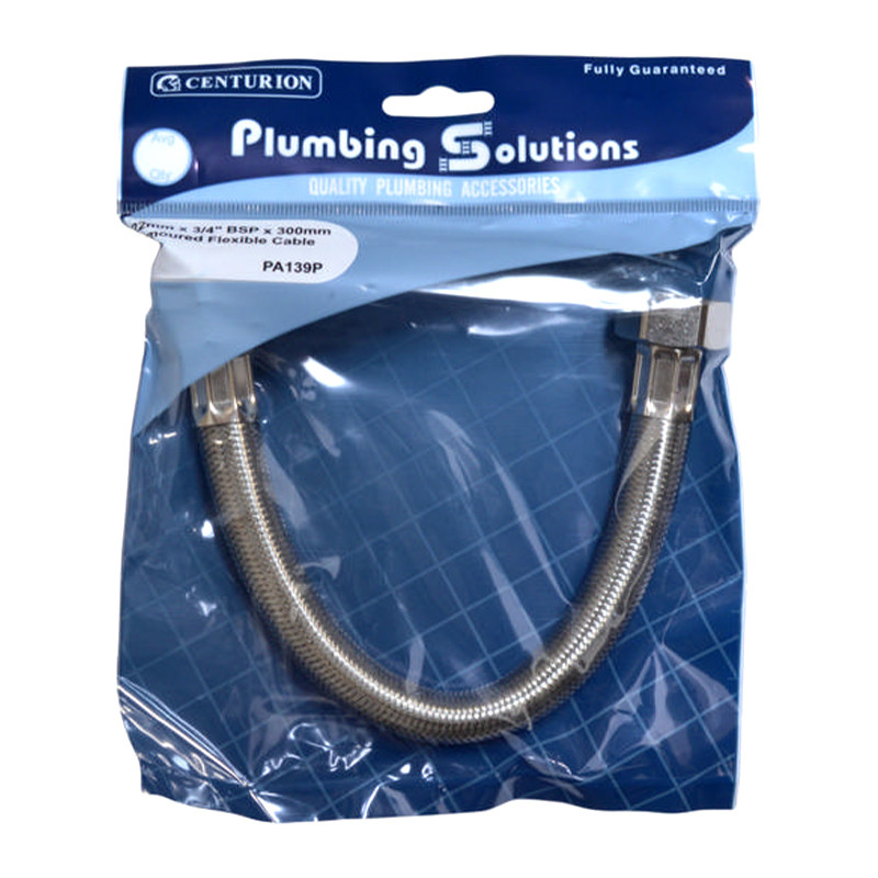 Centurion - Flexible Tap Connector, 22mm x 3/4" x 300mm