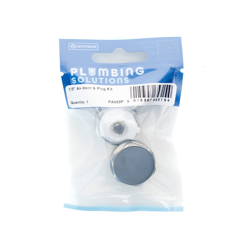 Centurion - 1/2" Directional Radiator Air Vent & Plug Kit