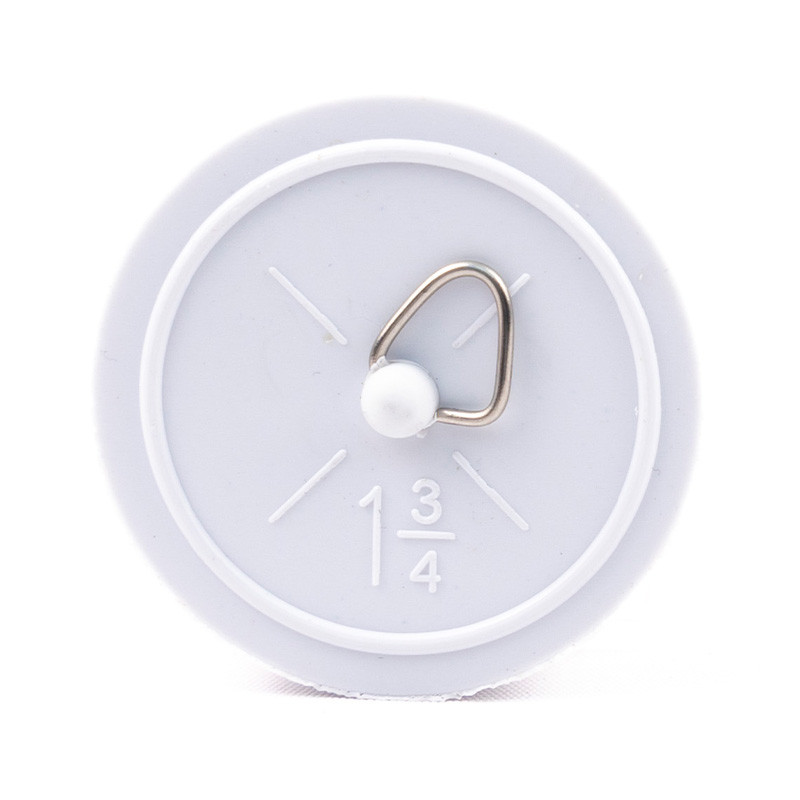 Centurion - White Plastic Sink Plug, 1 3/4"