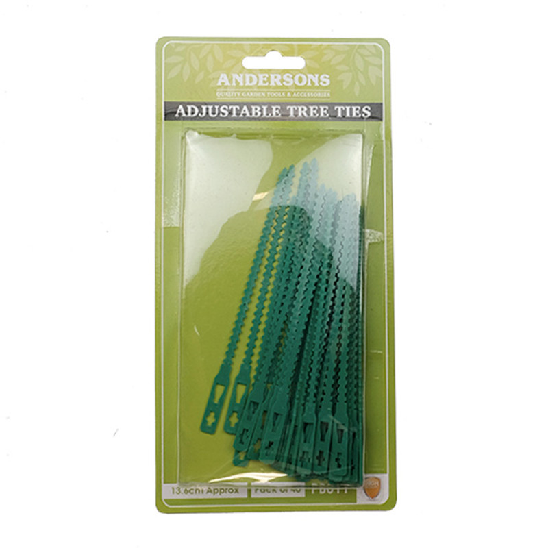 Centurion - Adjustable Tree and Shrub Ties, Green, Pack of 40