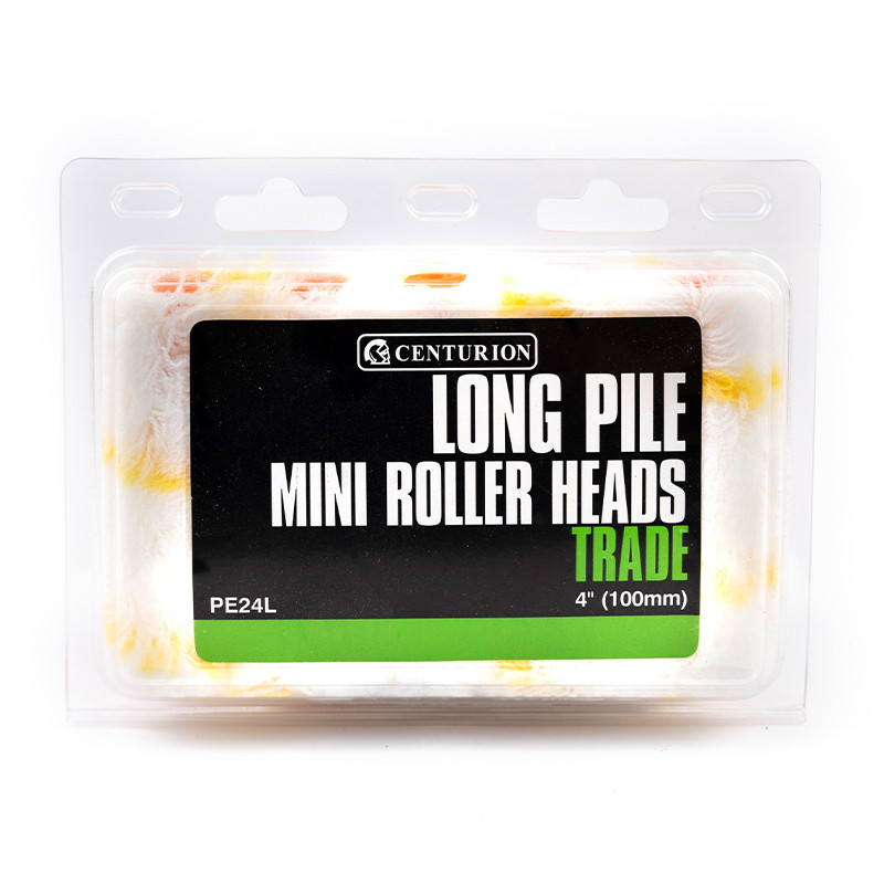 Centurion - Trade Long Pile Mini Rollers, 100mm / 4" (Set of 10)