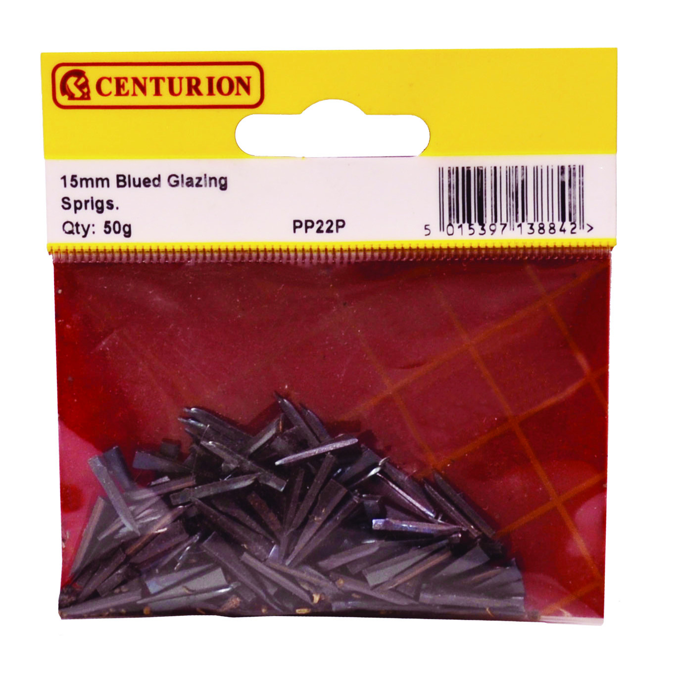 Centurion - Blued Glazing Sprigs, 15mm, Black