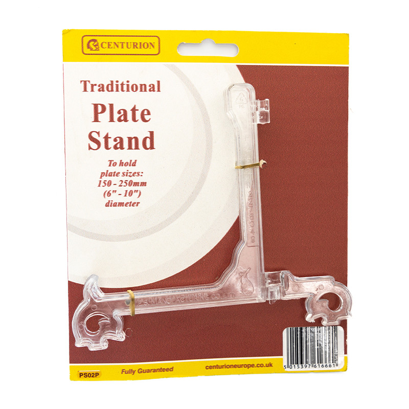 Centurion - Classic Plate Stand, 150mm - 250mm, Clear