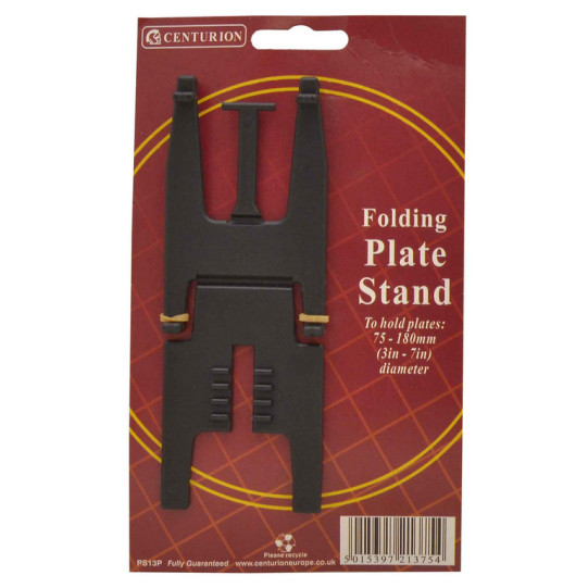 Centurion - Folding Plate Stand, 75mm - 150mm, Black