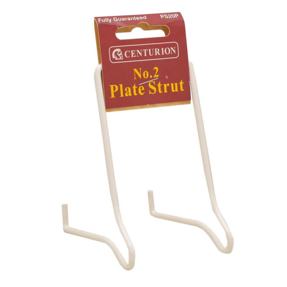 Centurion - Plastic Coated Wire Plate Strut, 100mm, White