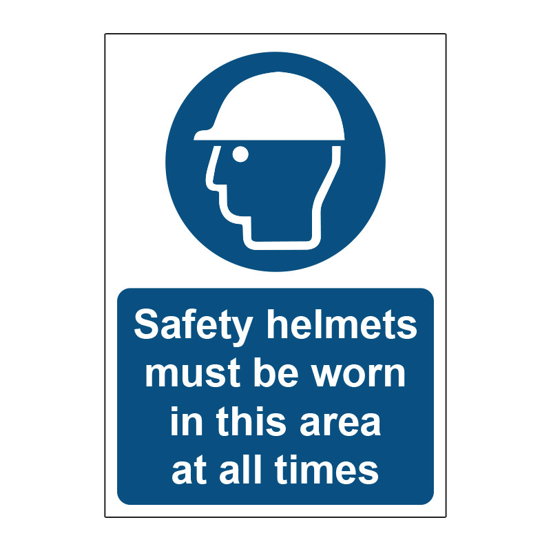 Centurion - Safety helmets must be worn in this area at all times 1.2mm ...