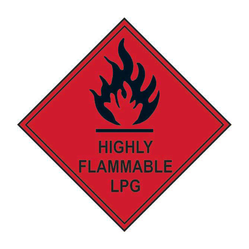 Centurion - 'Highly flammable LPG' Labels, Laminated Polypropylene ...