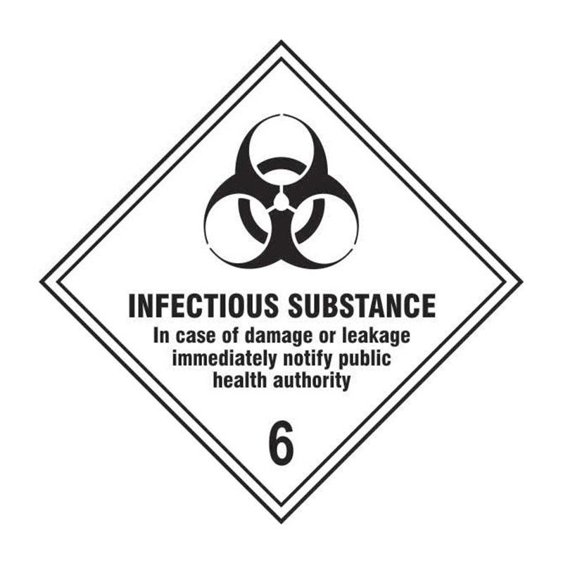 Centurion - 'Infectious Substance 6' Labels, Laminated Polypropylene ...