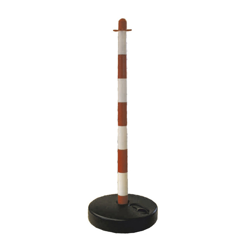 Centurion - Post with Base, Red/White, 40mm x 900mm S0300RW