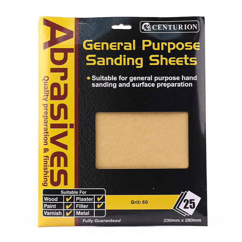 Centurion - Abrasives Sandpaper Sheets, Coarse M2 / 60 grit