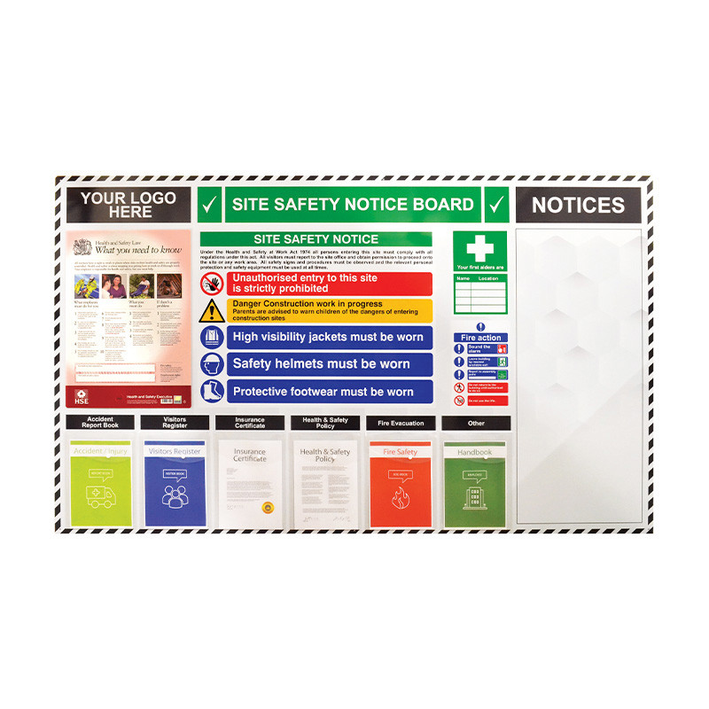 Centurion - Site Safety Notice Board 1, Safety Station, ACP (1200mm x ...