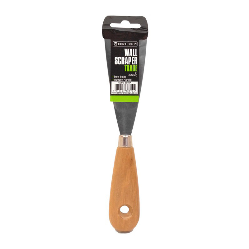 Centurion - Trade Wallpaper Scraper with Wooden Handle, 50mm / 2"
