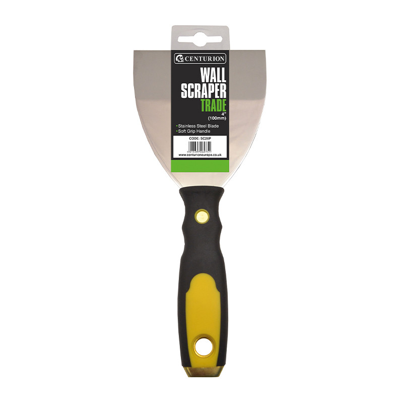Centurion - Trade Wallpaper Scraper with Soft Grip Handle, 100mm / 4"