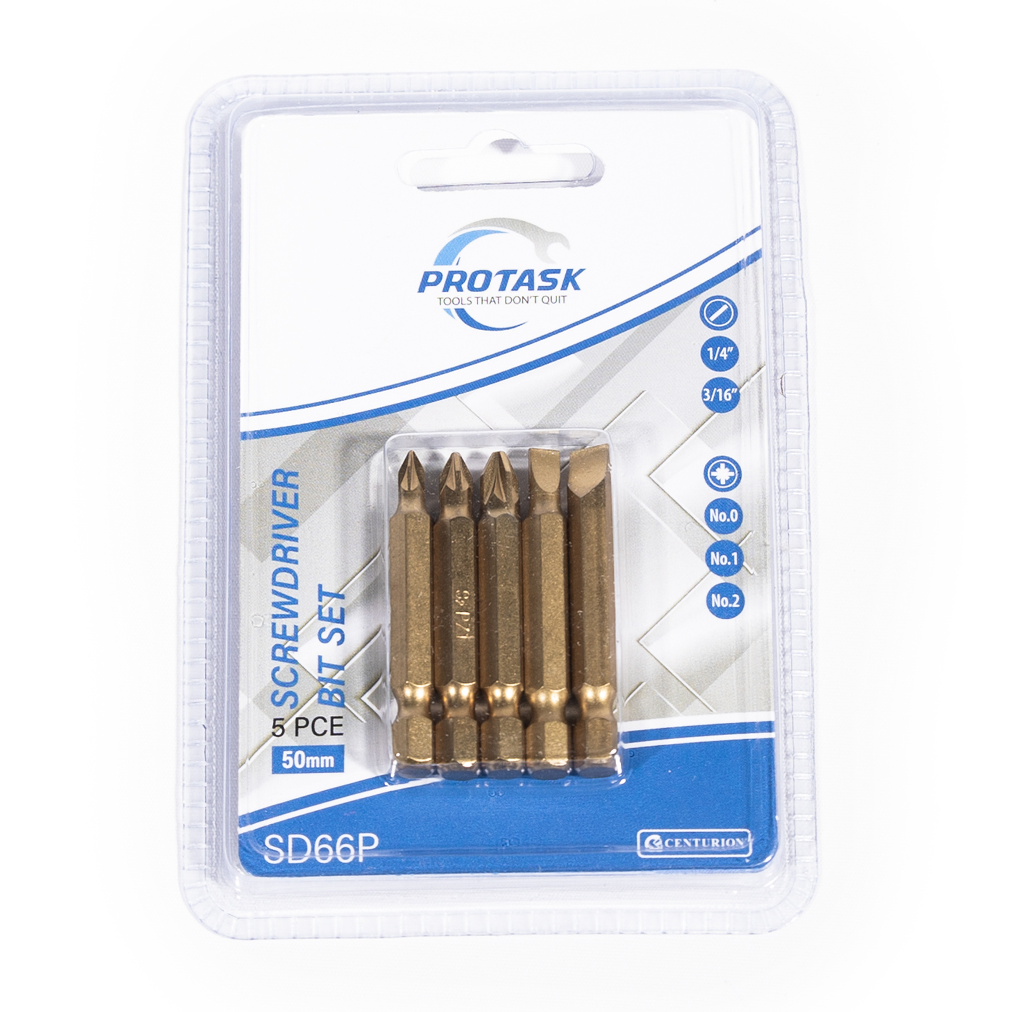 Centurion - 50mm Titanium Coated Assorted Screwdriver Bit Set