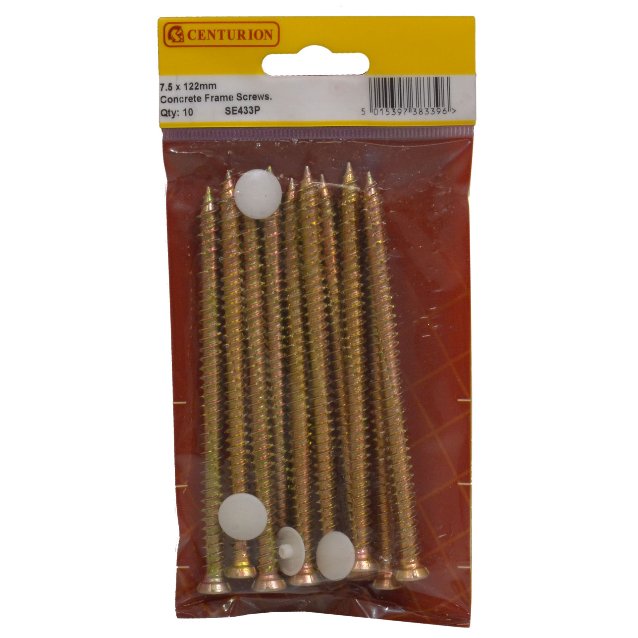 Centurion - 7.5mm x 122mm Concrete Frame Screws (Pack of 10) SE433P