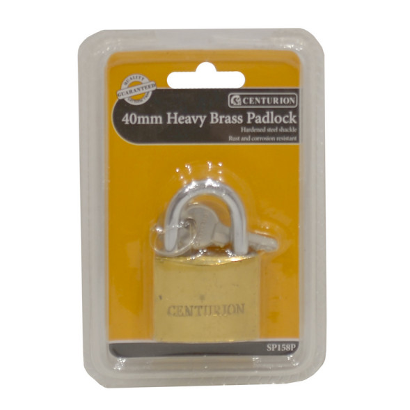 Centurion - Heavy Duty Brass Padlock, 40mm