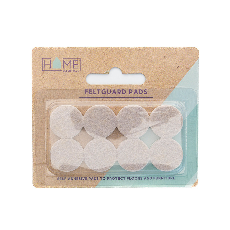 Centurion - Self Adhesive Feltguard Pads, 25mm Dia., Natural