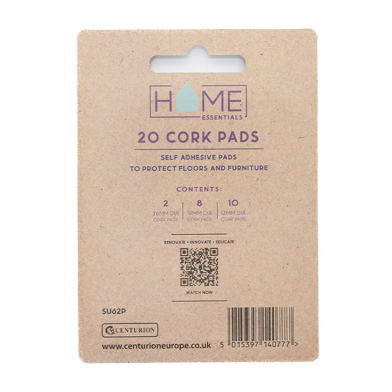 Centurion - Self Adhesive Protective Pads, Natural, SU62P