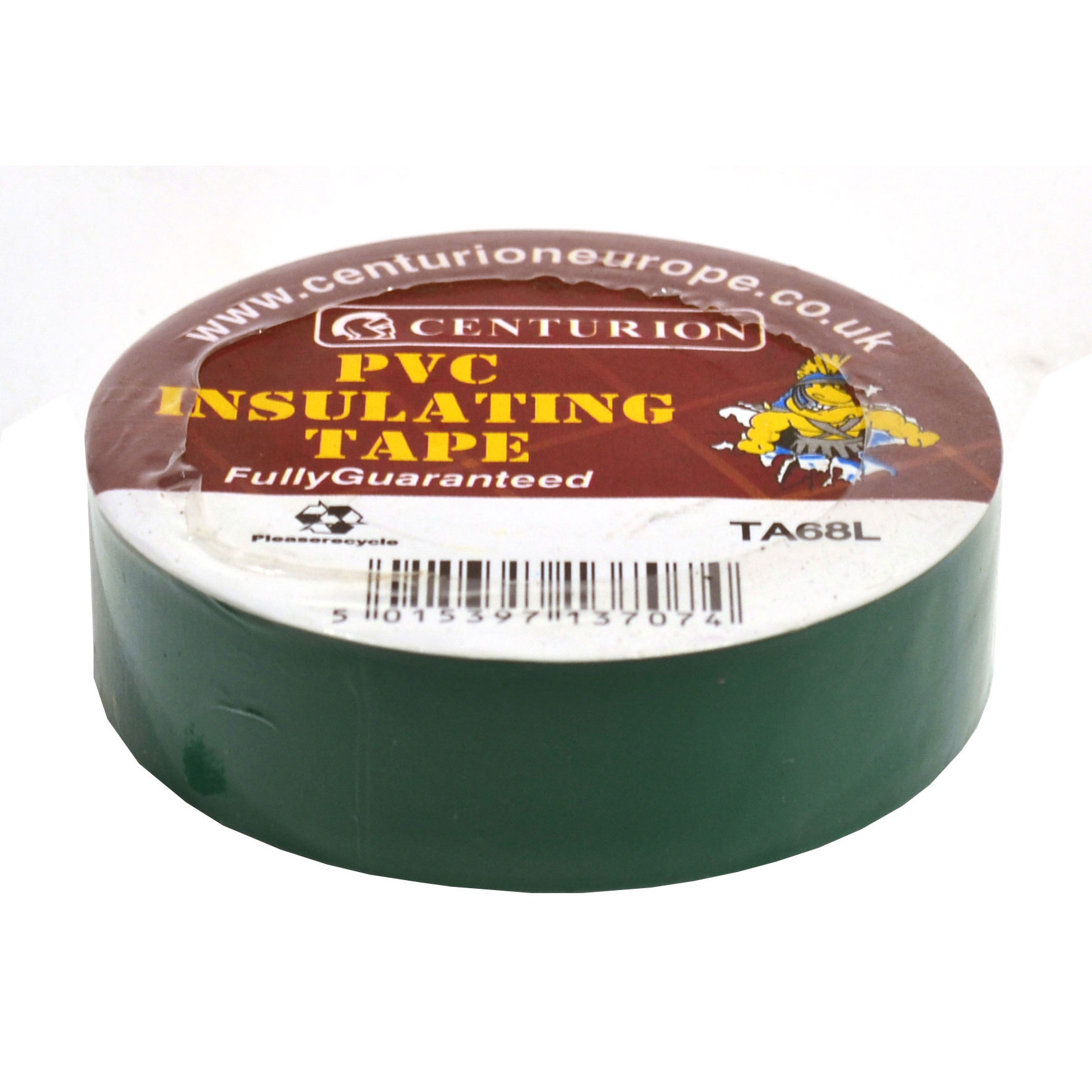 Centurion - PVC Green Tape, Green M, 19mm x 20m Green