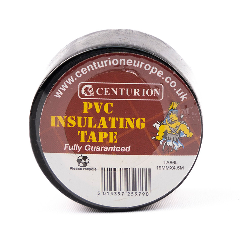 Centurion - PVC Black Tape, Black M, 19mm x 4.5m
